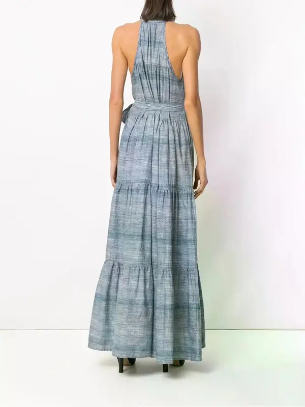 AMIR SLAMA Long Denim Dress