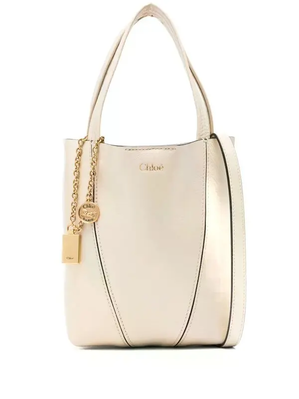 Chloé Small Spin Tote Bag - Neutrals