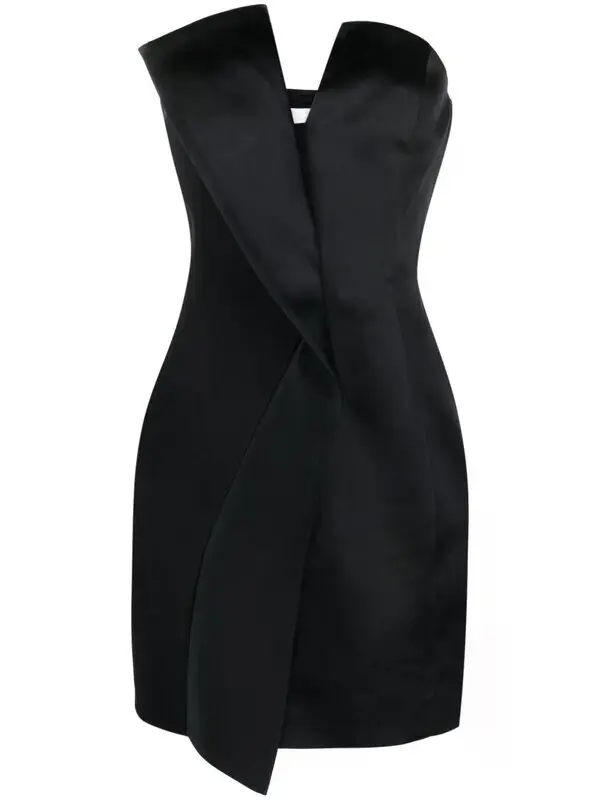 GENNY Strapless Panelled Mini Dress