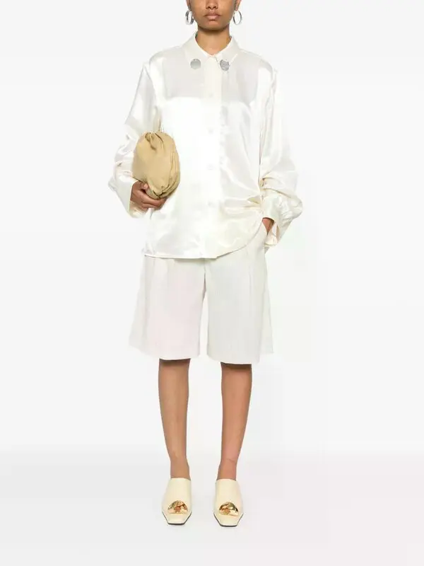JIL SANDER Logo-appliqué Drop-shoulder Shirt