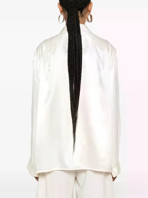 JIL SANDER Logo-appliqué Drop-shoulder Shirt
