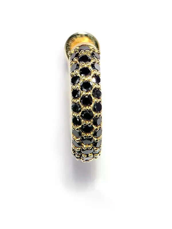 SPINELLI KILCOLLIN 18kt Yellow Single Hoop Earring With Pavé Diamonds