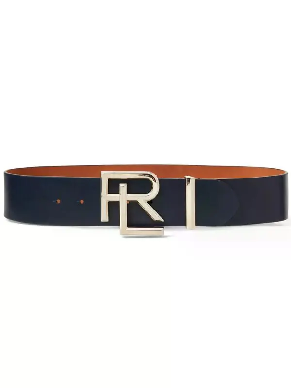 Ralph Lauren Logo-buckle Leather Belt - Blue