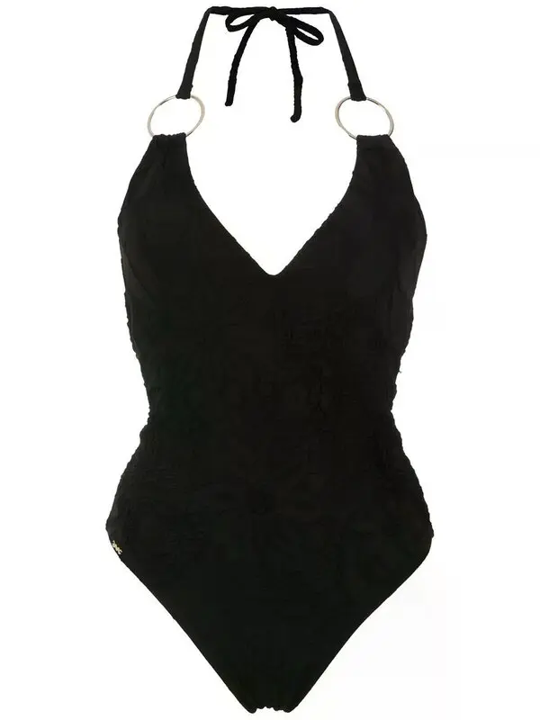 AMIR SLAMA Halter Neck Swimsuit - Black