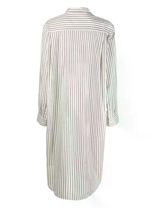 TEKLA Striped Organic-cotton Nightshirt