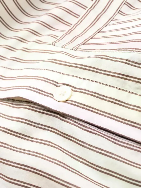 TEKLA Striped Organic-cotton Nightshirt