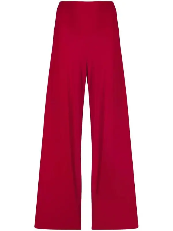 Norma Kamali High-waisted Flared Trousers
