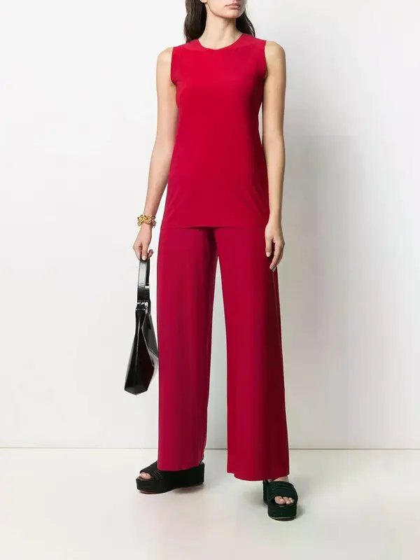 Norma Kamali High-waisted Flared Trousers