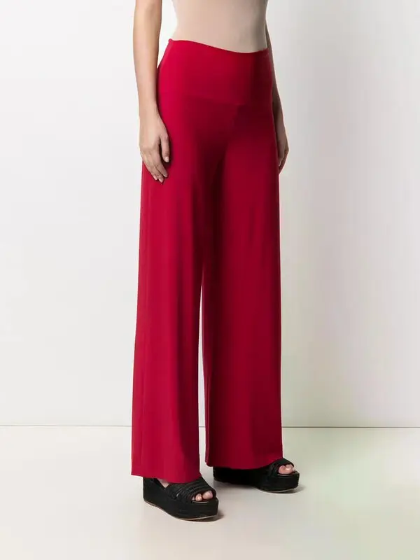 Norma Kamali High-waisted Flared Trousers