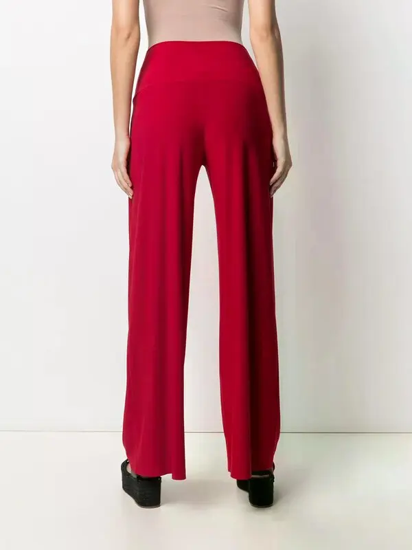 Norma Kamali High-waisted Flared Trousers