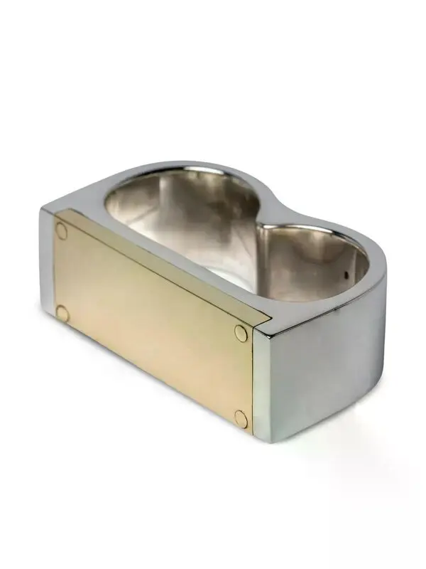 PARTS OF FOUR Plate Double Ring - Silver
