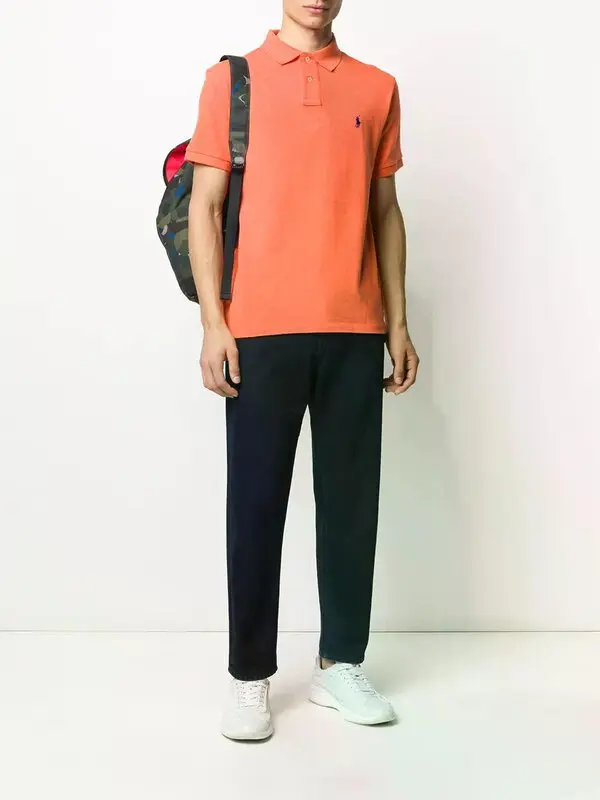 Polo Ralph Lauren Embroidered Logo Polo Shirt - Orange