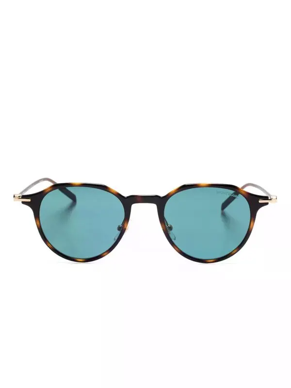 Montblanc Round-frame Sunglasses - Brown