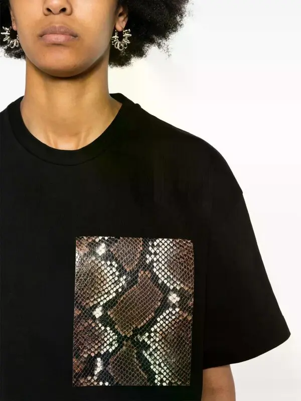 JIL SANDER Chest-pocket Cotton T-shirt - Black