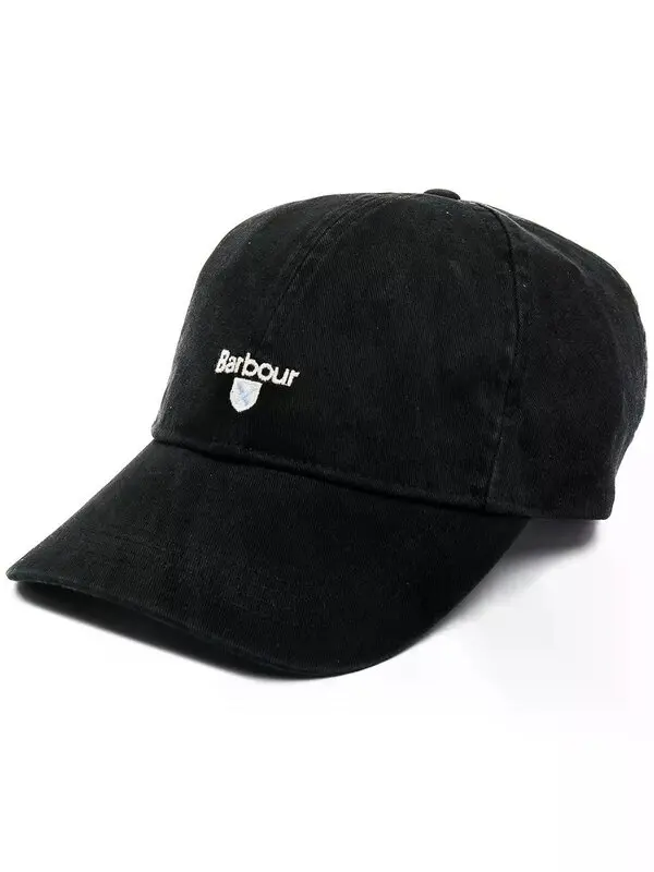 Barbour Embroidered Logo Sports Cap - Black