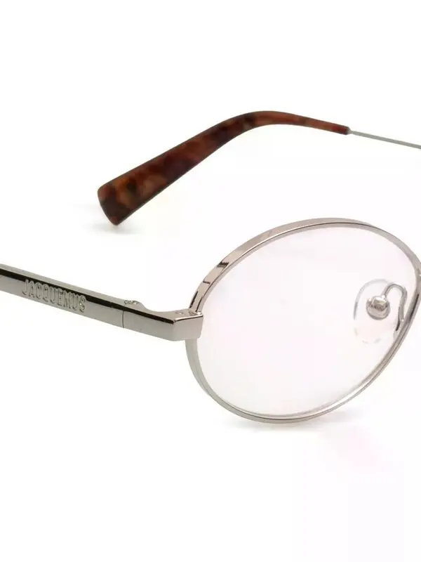 Jacquemus Oval-frame Glasses - Silver