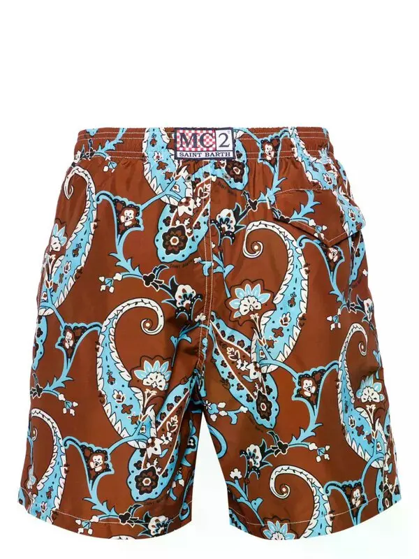MC2 SAINT BARTH Lighting Indie Vibe-print Swim Shorts