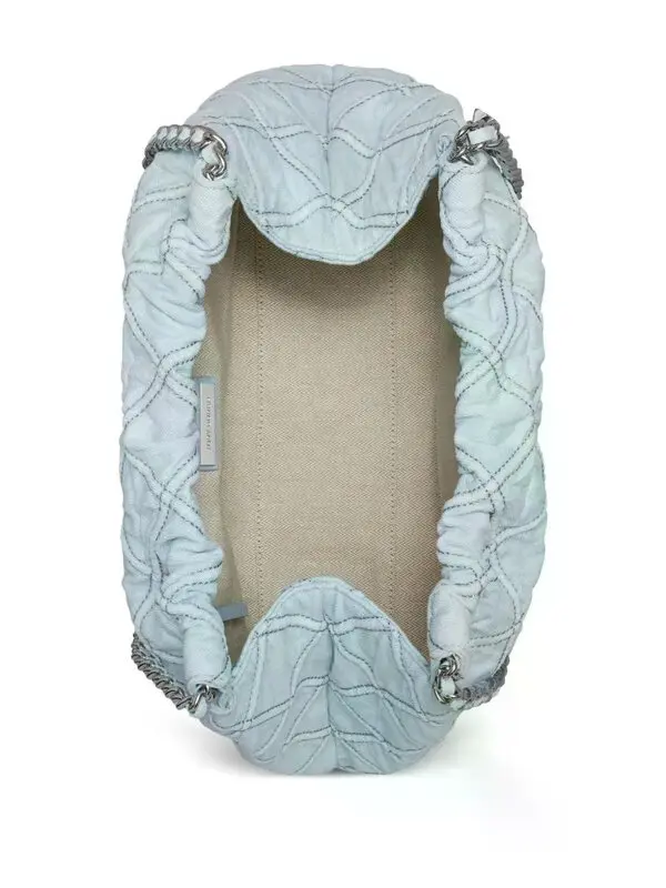 Tory Burch Fleming Quilted Denim Shoulder Bag