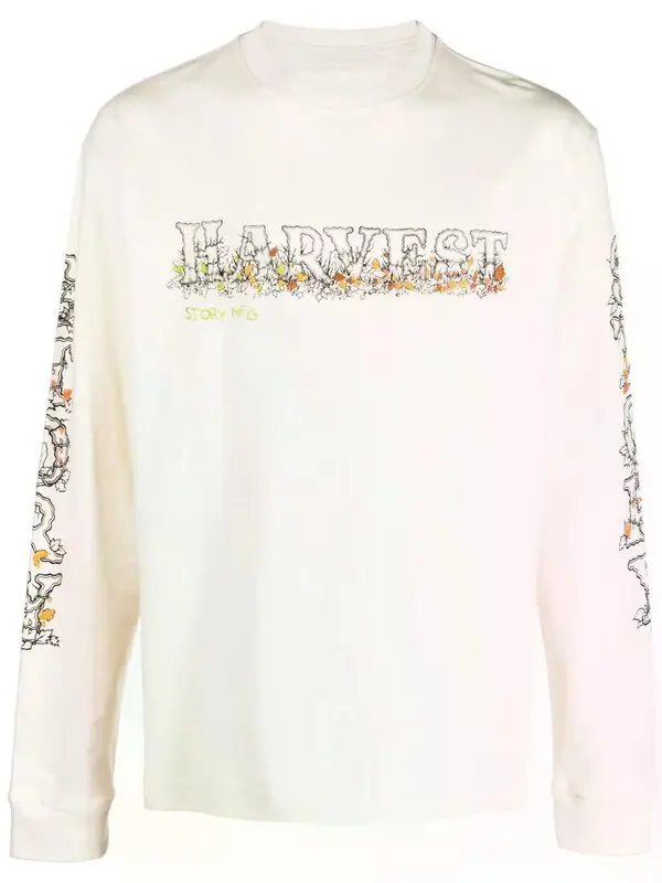 STORY MFG. Harvest Logo-print Sweatshirt - Neutrals