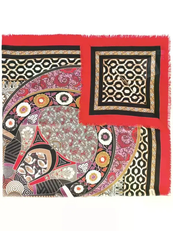 FERRAGAMO Floral Print Scarf - Multicolour