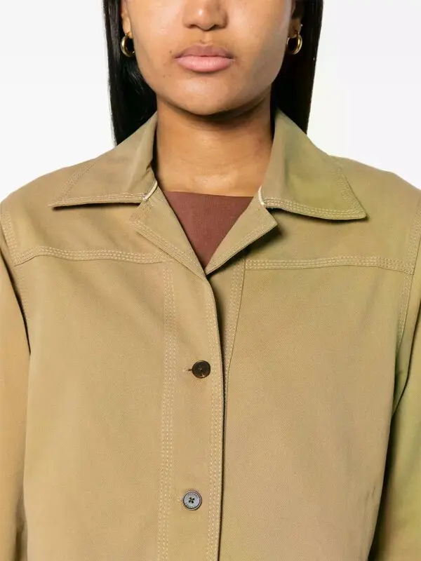 Closed Paneled Twill Shirt Jacket