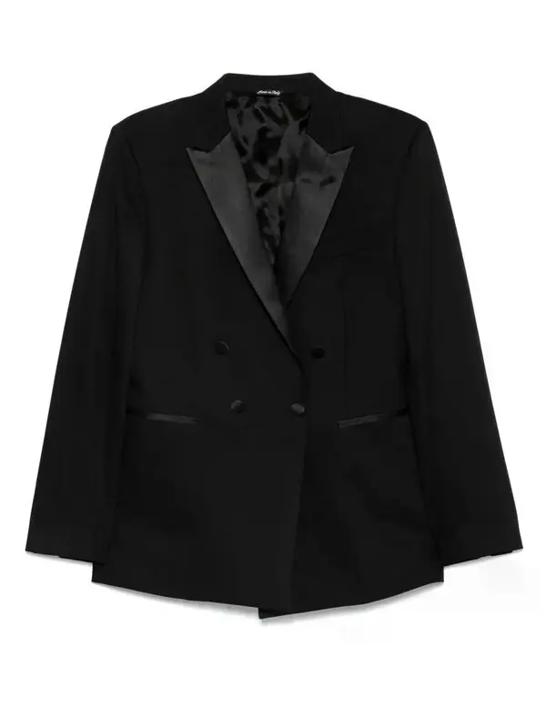 ERALDO Double-breasted Blazer - Black
