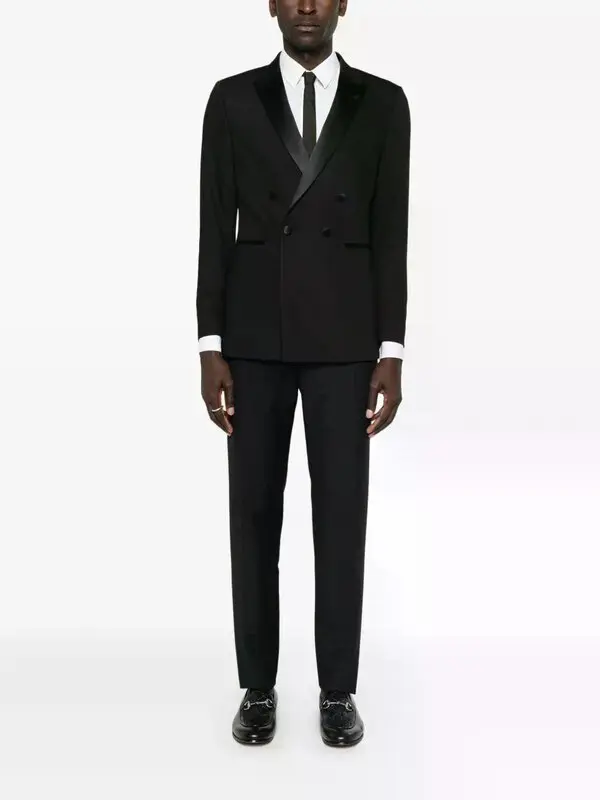 ERALDO Double-breasted Blazer - Black