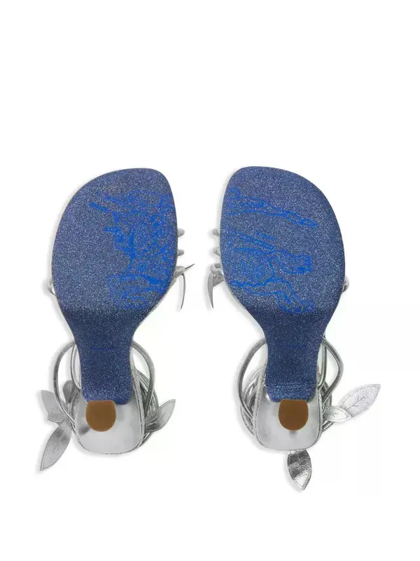 Burberry Ivy Flora 105mm Leather Sandals