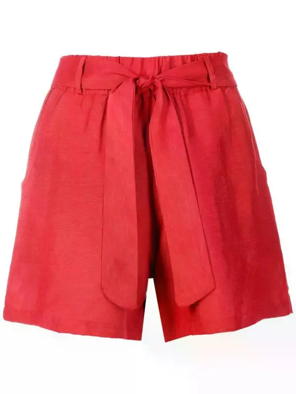 AMIR SLAMA Belted Elasticated Short Shorts