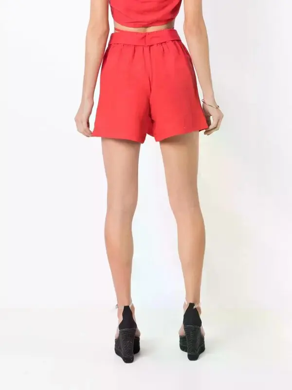 AMIR SLAMA Belted Elasticated Short Shorts