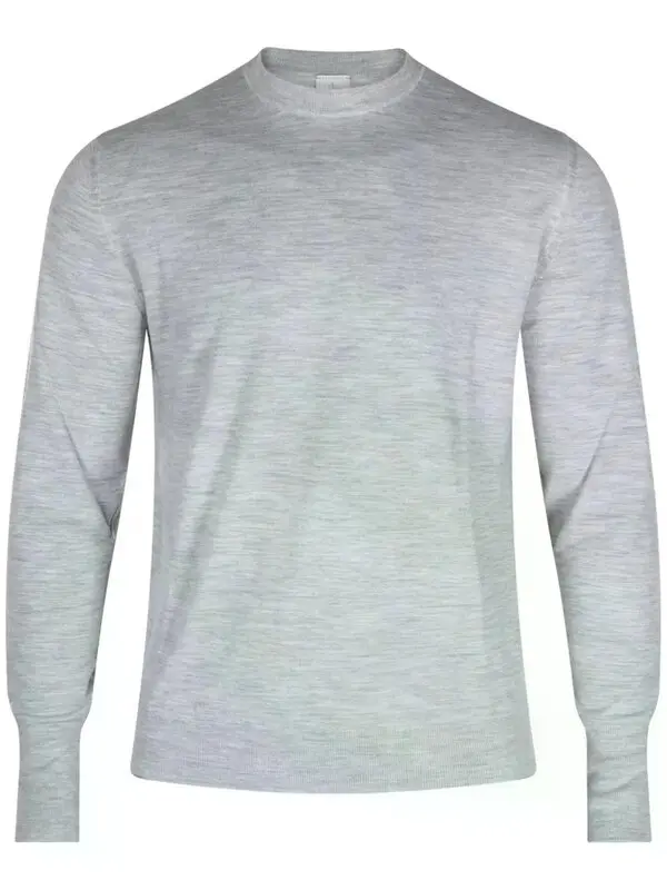 Eleventy Wool Crew Neck Sweater - Grey