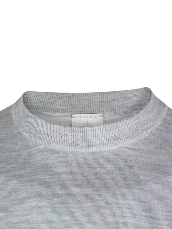 Eleventy Wool Crew Neck Sweater - Grey