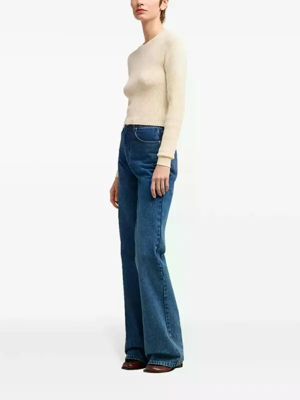AMI Paris De Coeur Cotton-blend Top