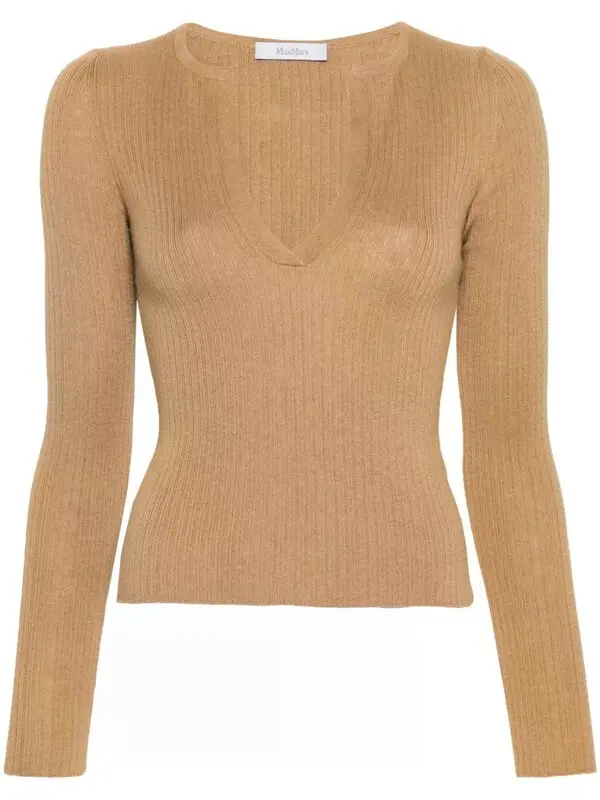 Max Mara Urlo Ribbed Sweater - Neutrals