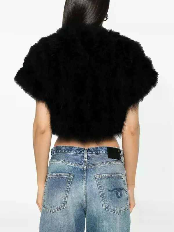 YVES SALOMON Feather Jacket - Black
