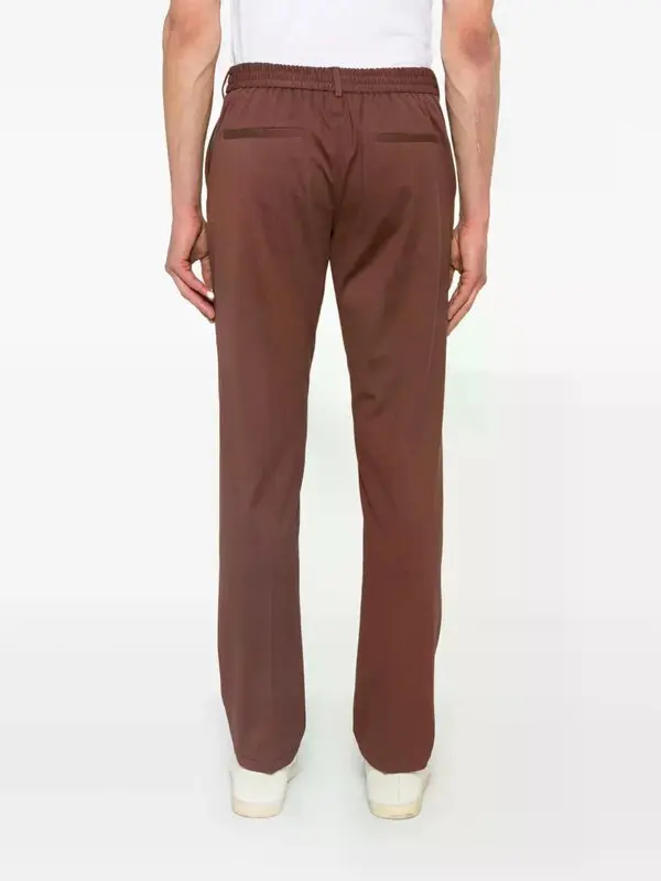 CIRCOLO 1901 Piqué-weave Elasticated Waist Trousers - Brown