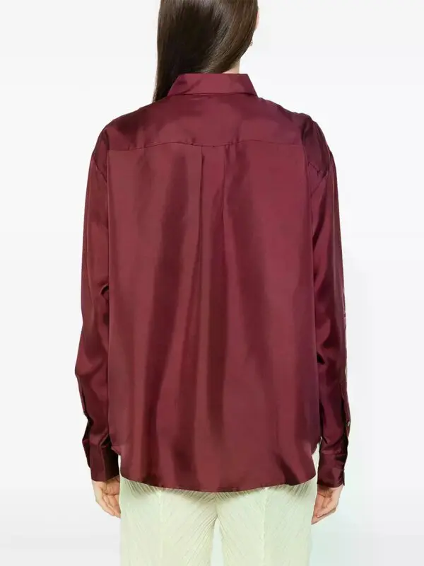 PIERRE-LOUIS MASCIA Long-sleeved Floral Print Shirt