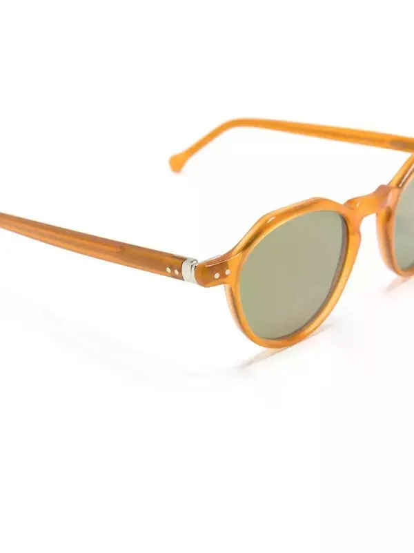 LESCA Round-frame Tinted Sunglasses