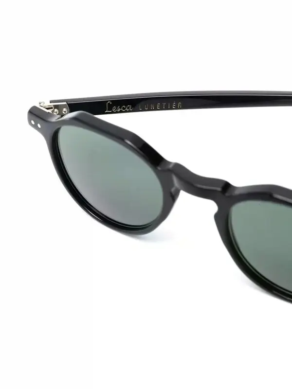 LESCA Icon 36 Round-frame Sunglasses