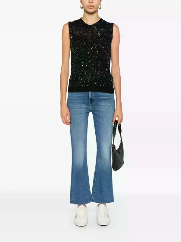 GOLDEN GOOSE Sequin-embellished Sleeveless Top