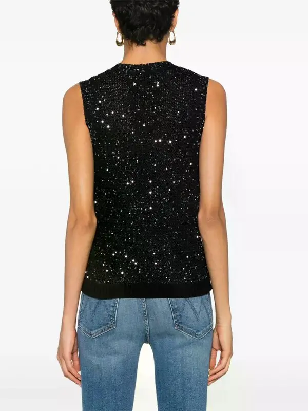 GOLDEN GOOSE Sequin-embellished Sleeveless Top