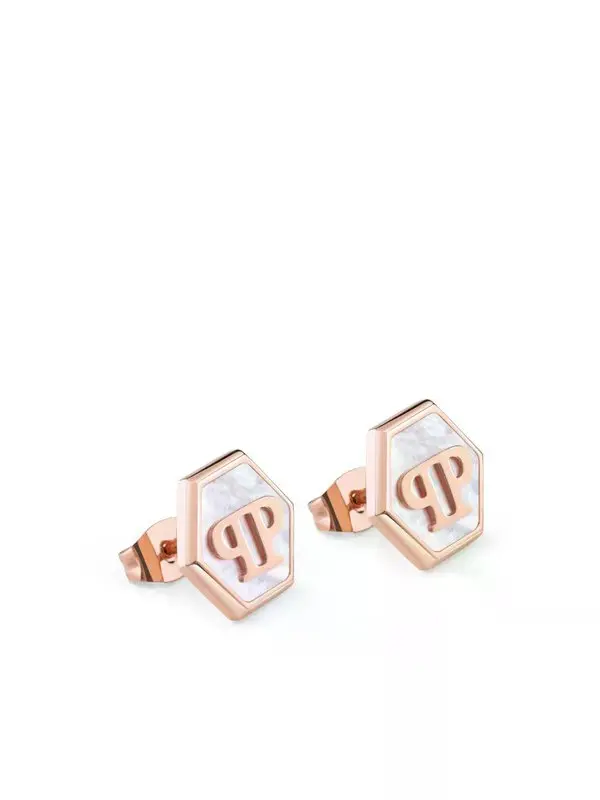 Philipp Plein Mini Logo Earrings