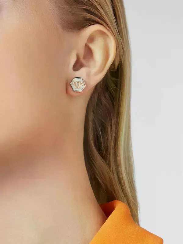 Philipp Plein Mini Logo Earrings