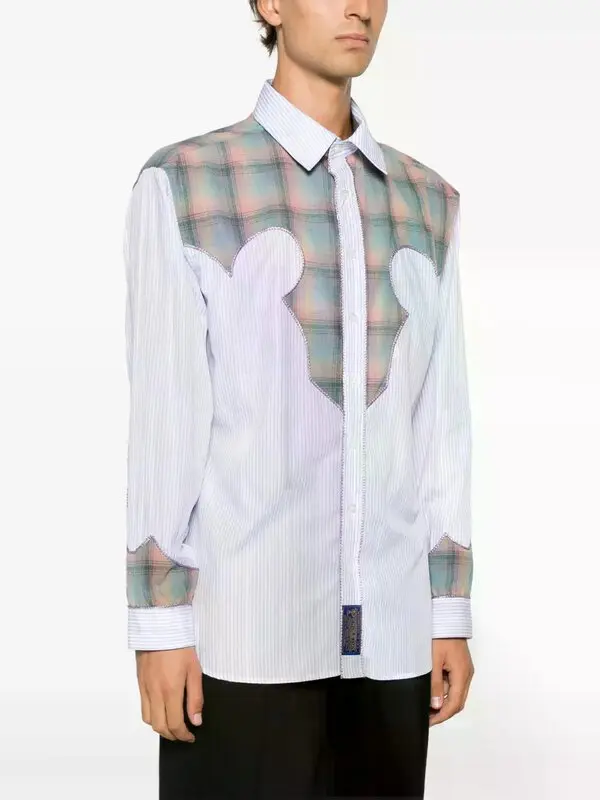 MAISON MARGIELA Panelled Pinstripe Shirt