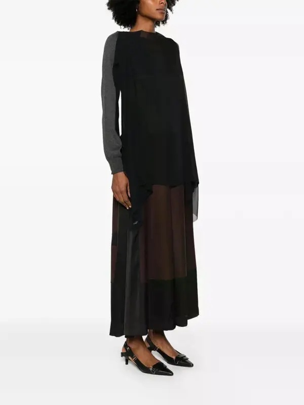 Undercover Cape-insert Cashmere-silk Sweater