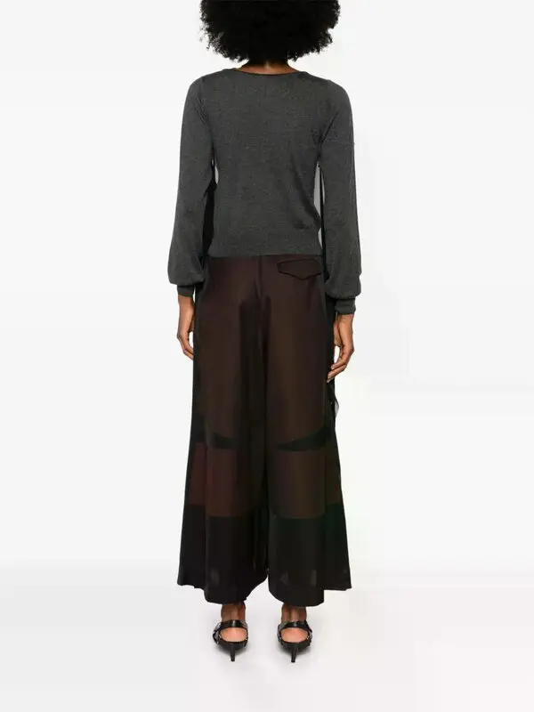 Undercover Cape-insert Cashmere-silk Sweater