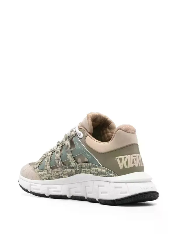 Versace Logo-print Sneakers - Neutrals