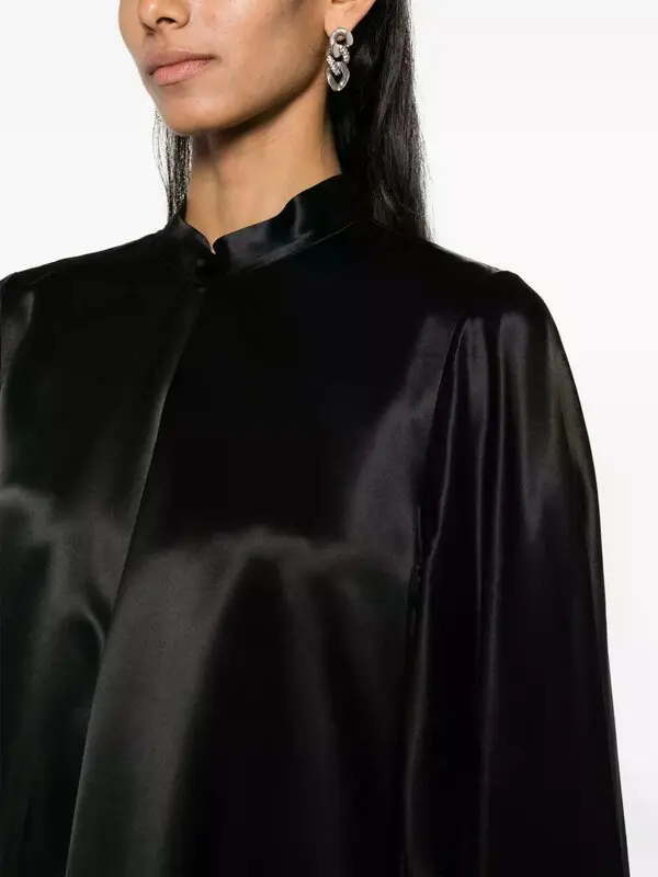 FORTE_FORTE Satin Shift Midi Dress