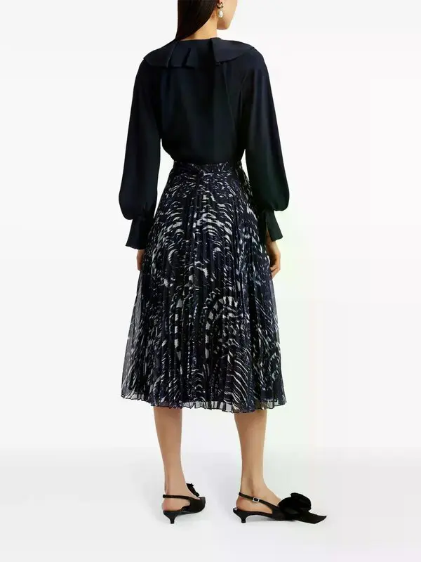 Erdem Long-sleeved Blouse With Bishop Sleeves And Ruffled Cuffs