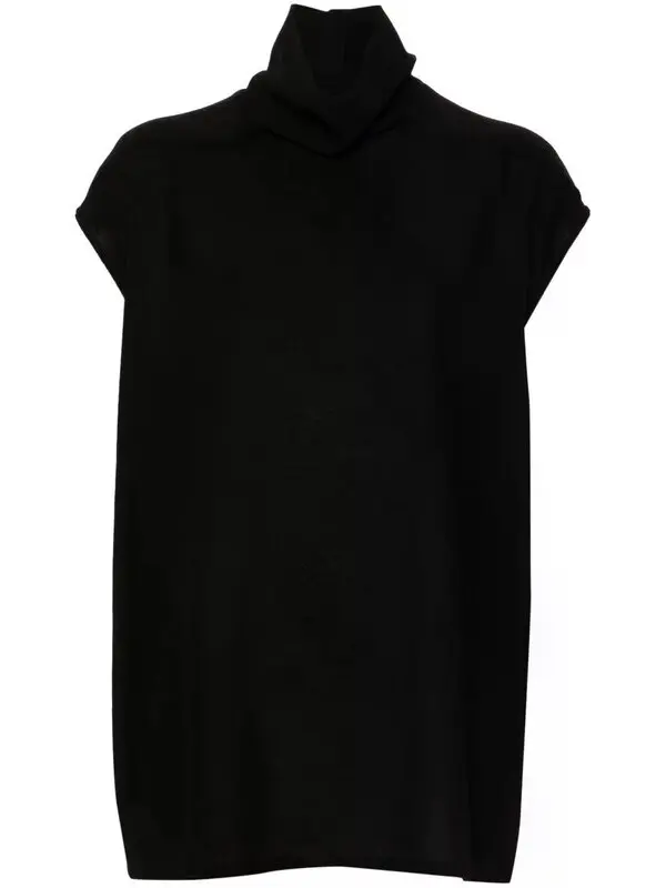 Rick Owens Roll-neck Crepe Top